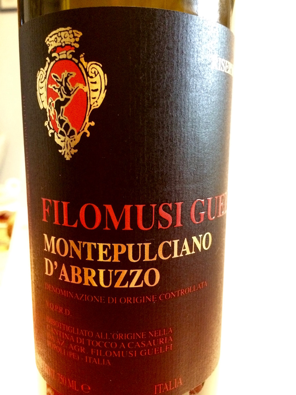 Filomusi Guelfi riserva 2011, un Montepulciano purosangue. - Il blog di ...